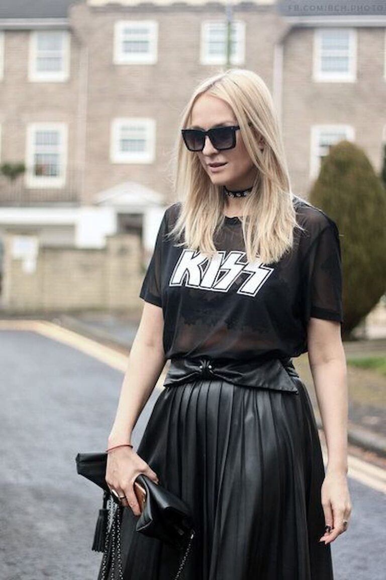 Look com camiseta de banda: Dicas de como usar +29 inspirações - Se a ...